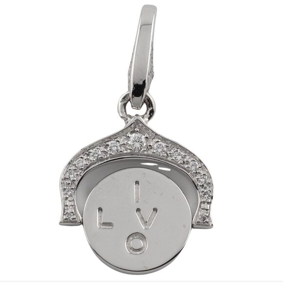 Cartier | Jewelry | Cartier 8k White Gold Diamonds I Love You Spinner ...